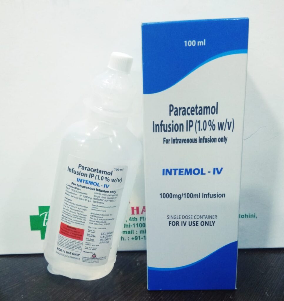 Paracetamol Infusion 100ml Intemol IV Integrated Laboratories Pvt Ltd Paracetamol Infusion 100ml Intemol IV Integrated Laboratories Pvt Ltd